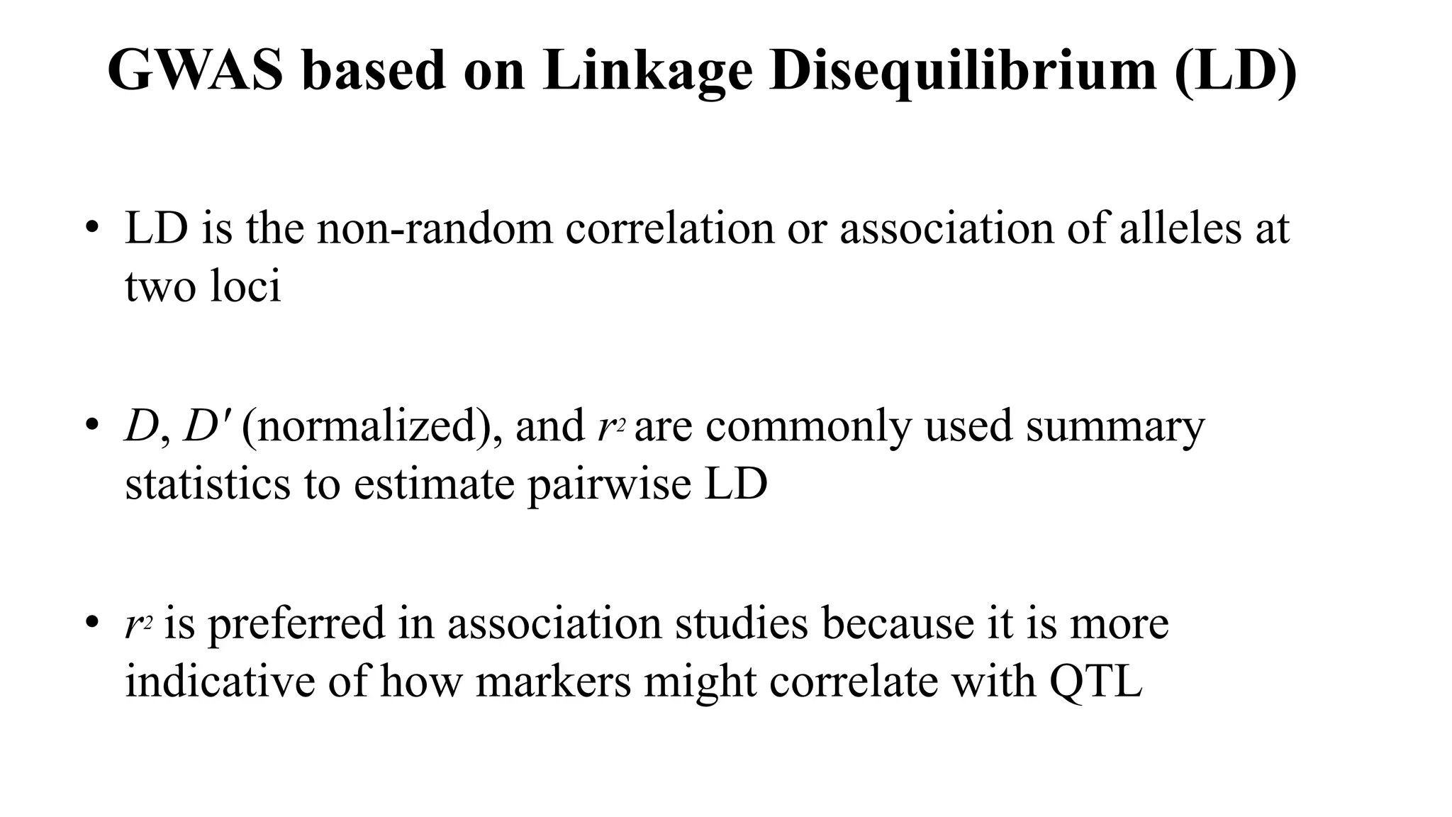 Genome wide association mapping | PDF
