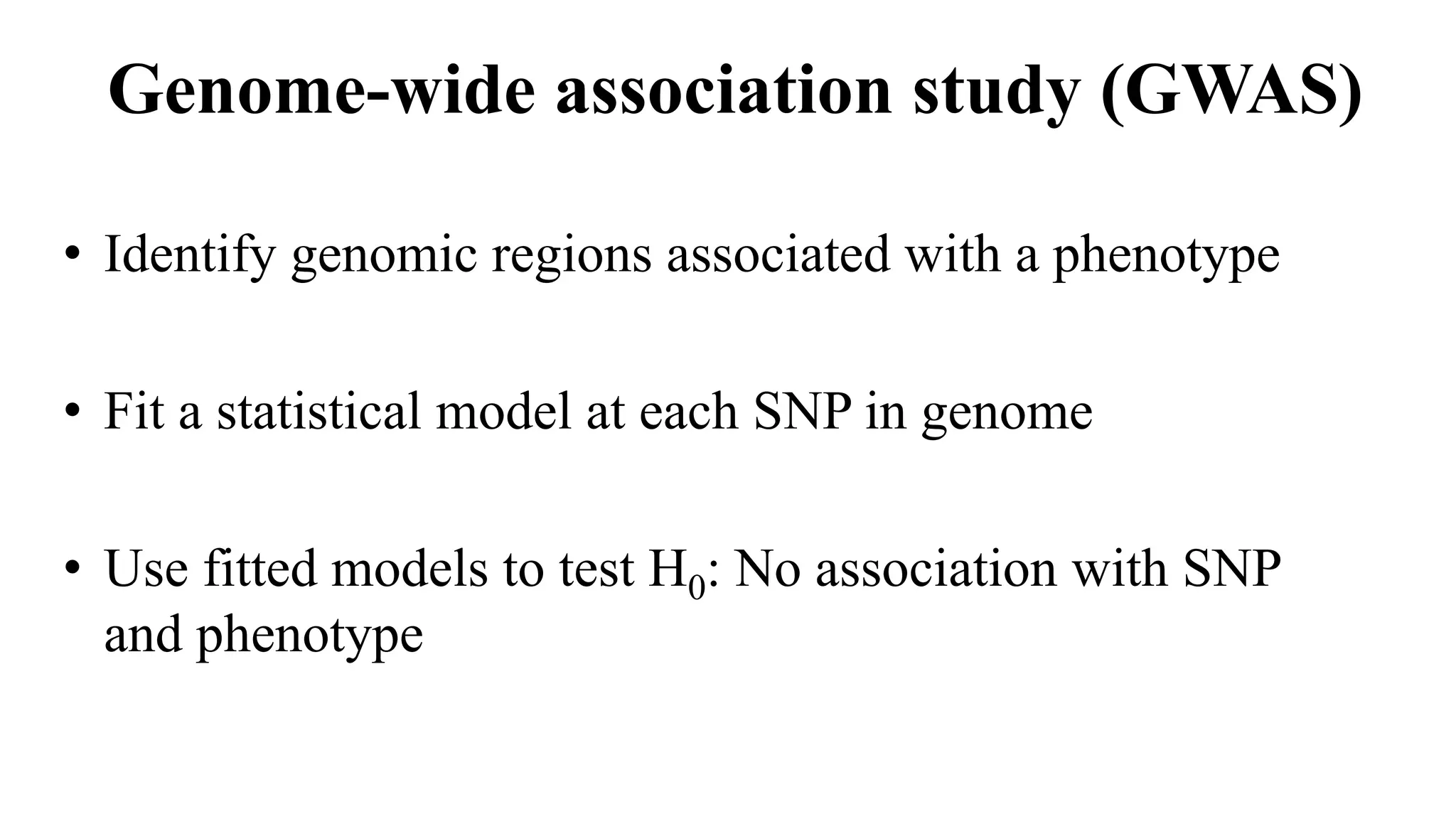 Genome wide association mapping | PDF