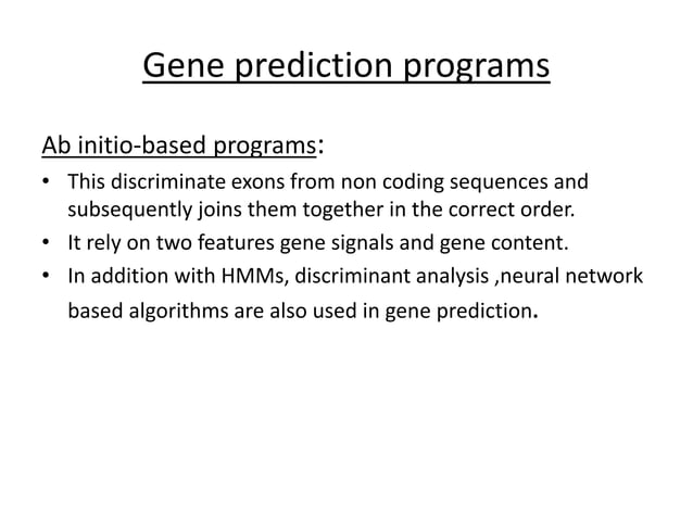 Genome annotation | PPTX | Genetics | Science