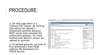 Genome annotation | PPTX | Biotech and Biomedical Industry | Industries