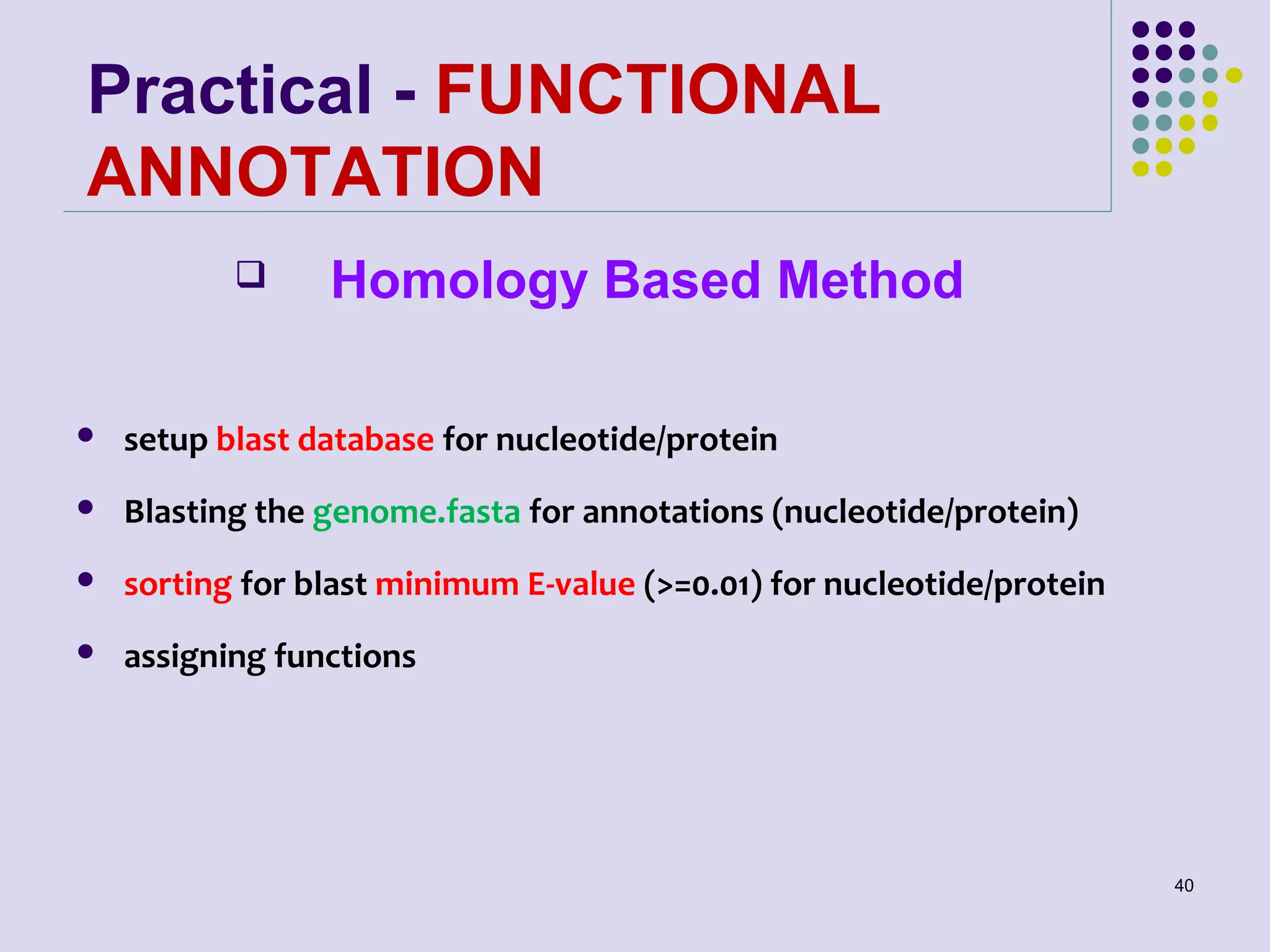 Genome annotation 2013 | PPT