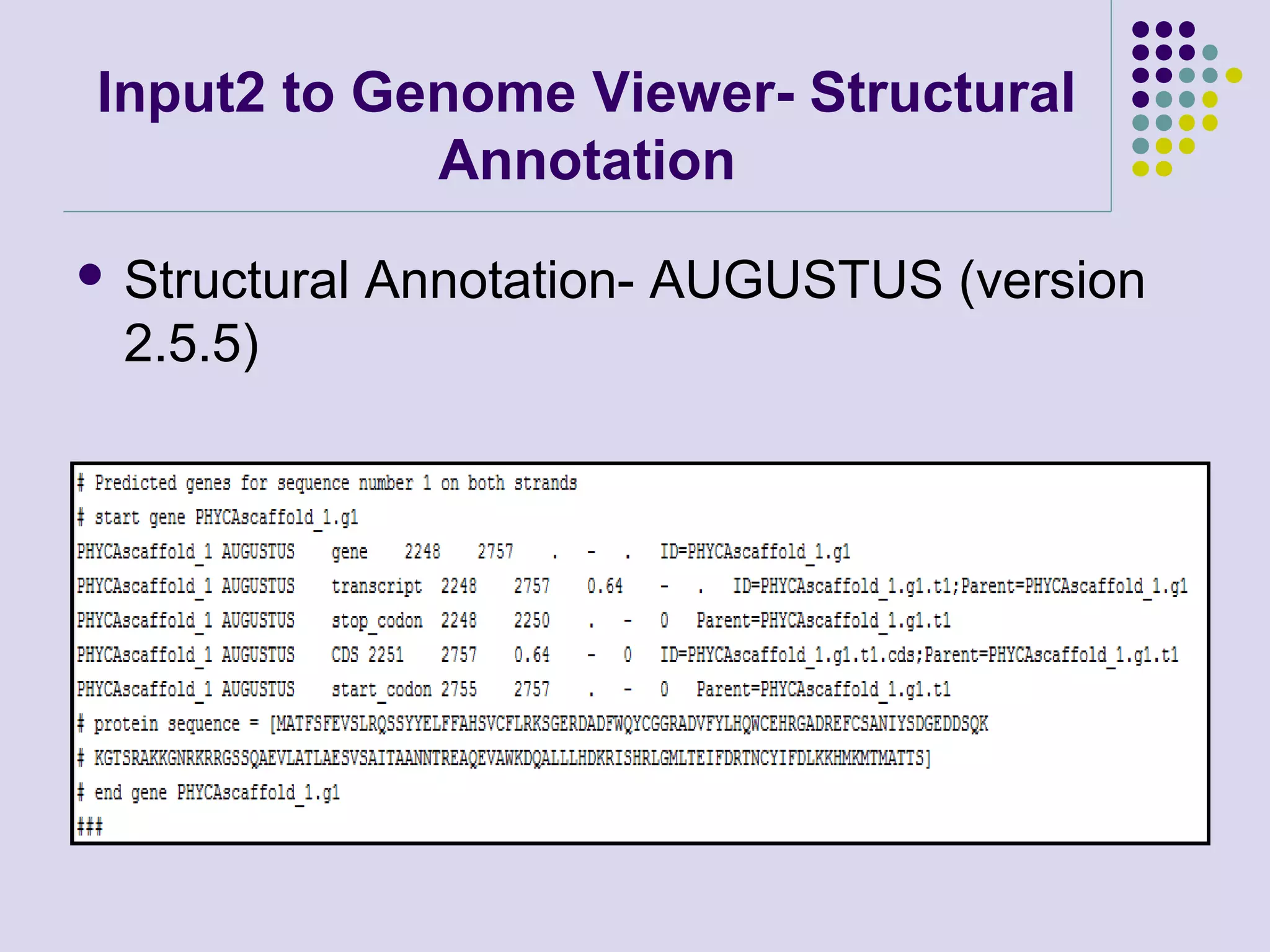 Genome annotation 2013 | PPT