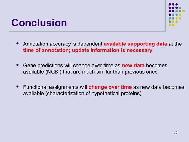 Genome annotation 2013 | PPT | Genetics | Science