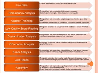 Genome assembly snapshot flow diagram | PPTX