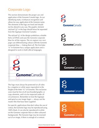 Genome Canada Brand Standards Guide | PDF