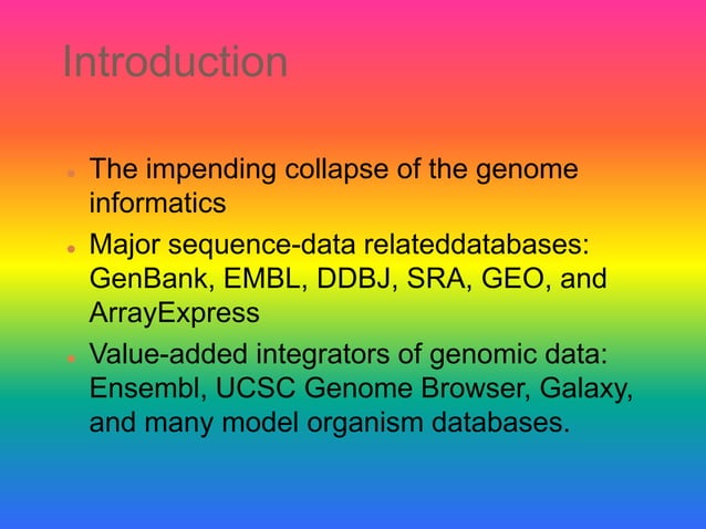 CLOUD BIOINFORMATICS Part1 | PPT