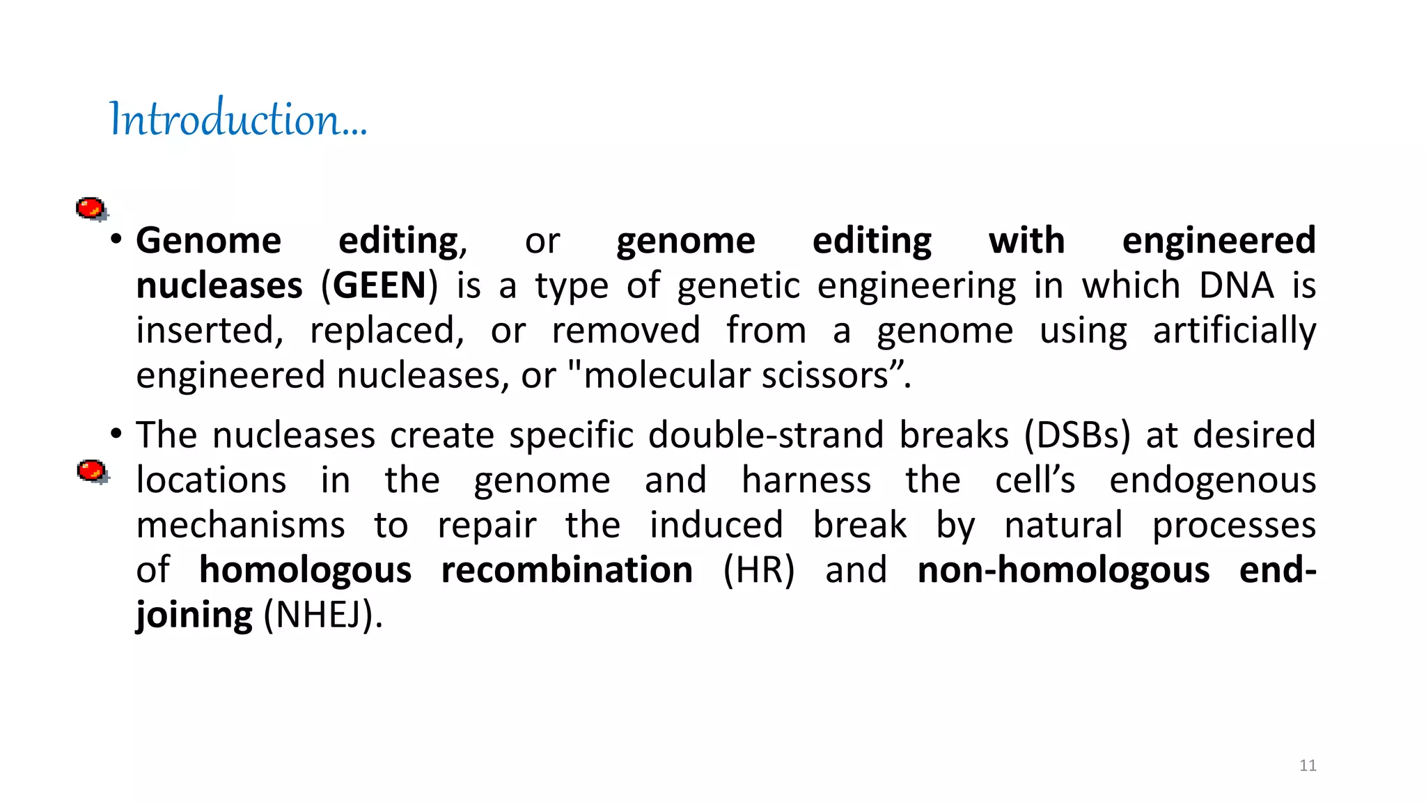 Genome editing | PPTX