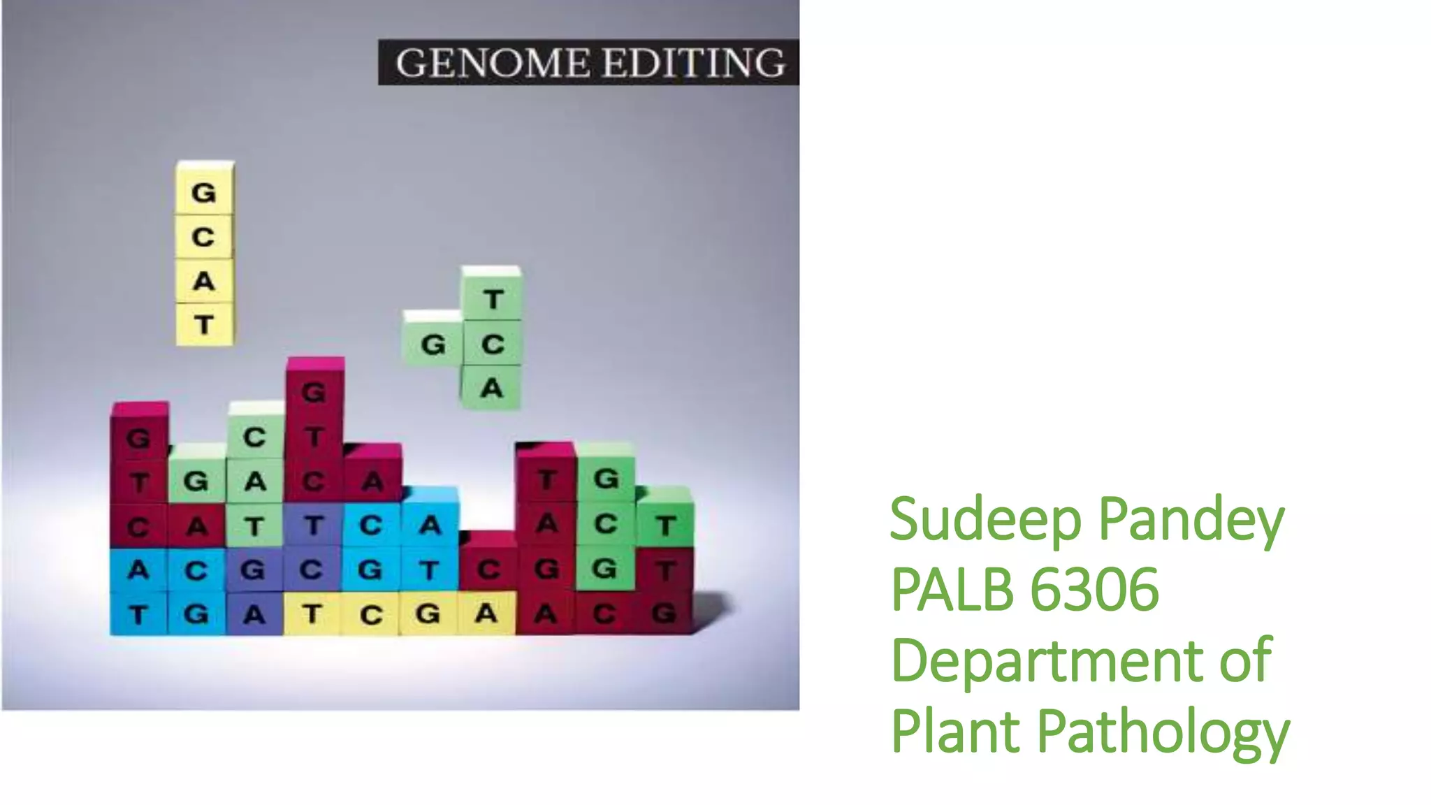 Genome editing | PPTX