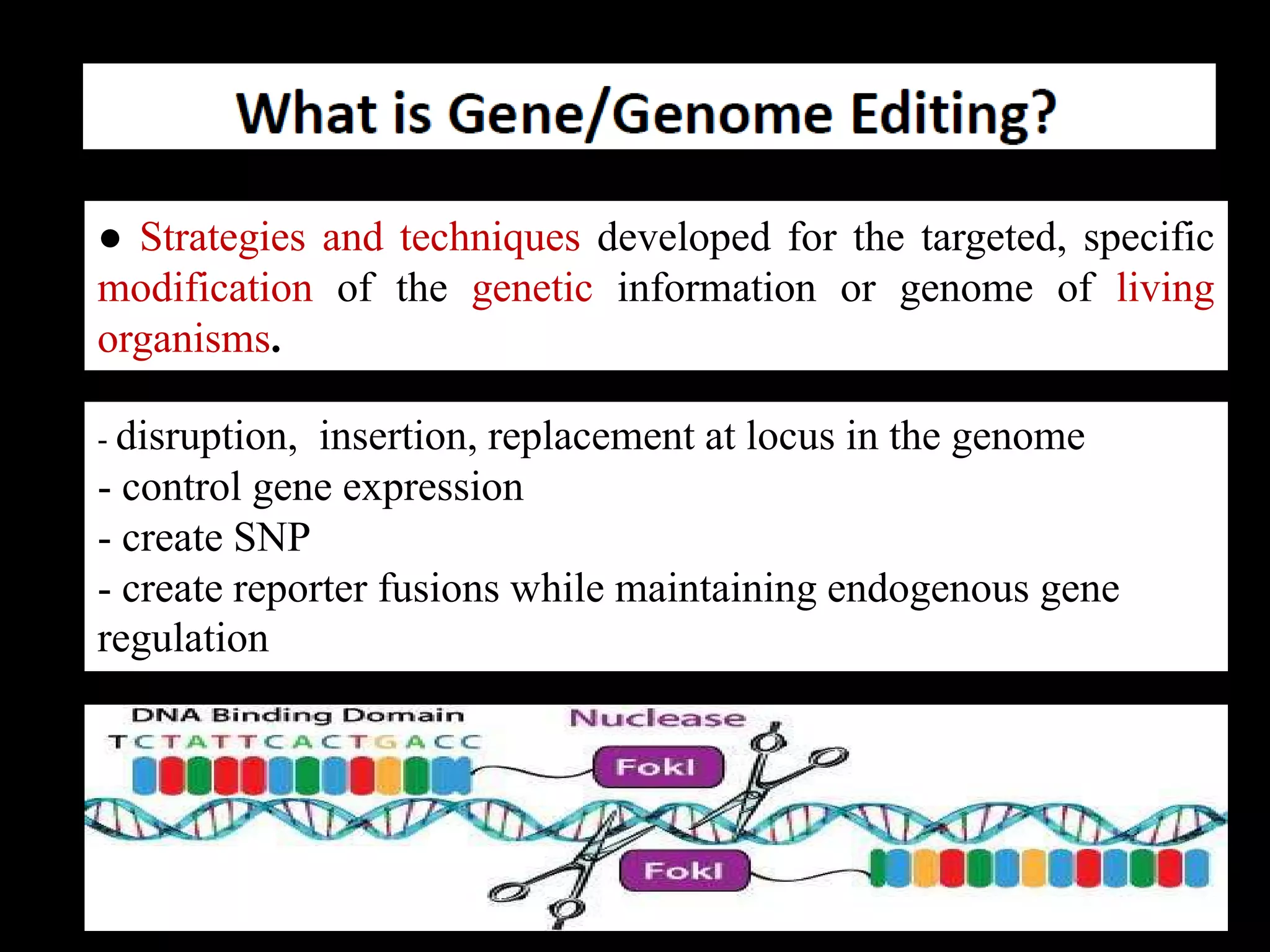 Genome editing | PDF
