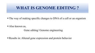 Genome editing | PPT