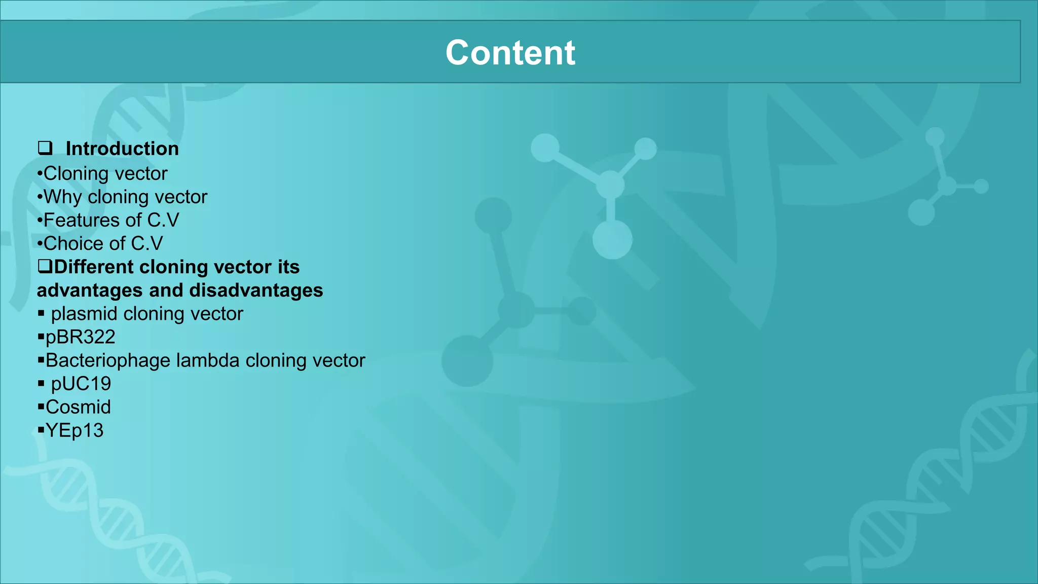 Comparison Between Different Types Of Vectors | PPT