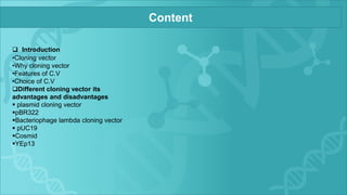 Comparison Between Different Types Of Vectors | PPT