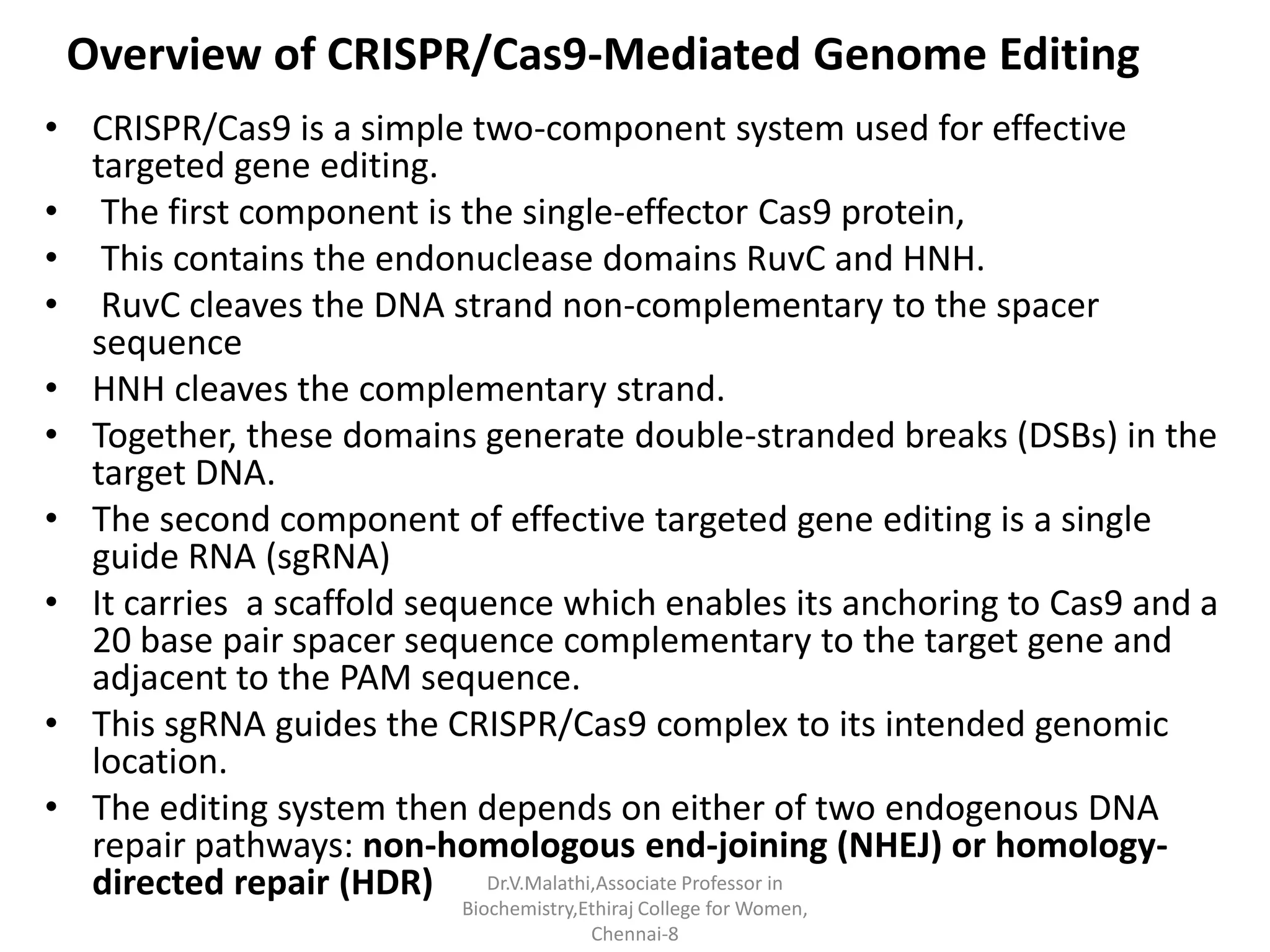 An overview of Genome editing using CRISPR - Cas 9.pdf