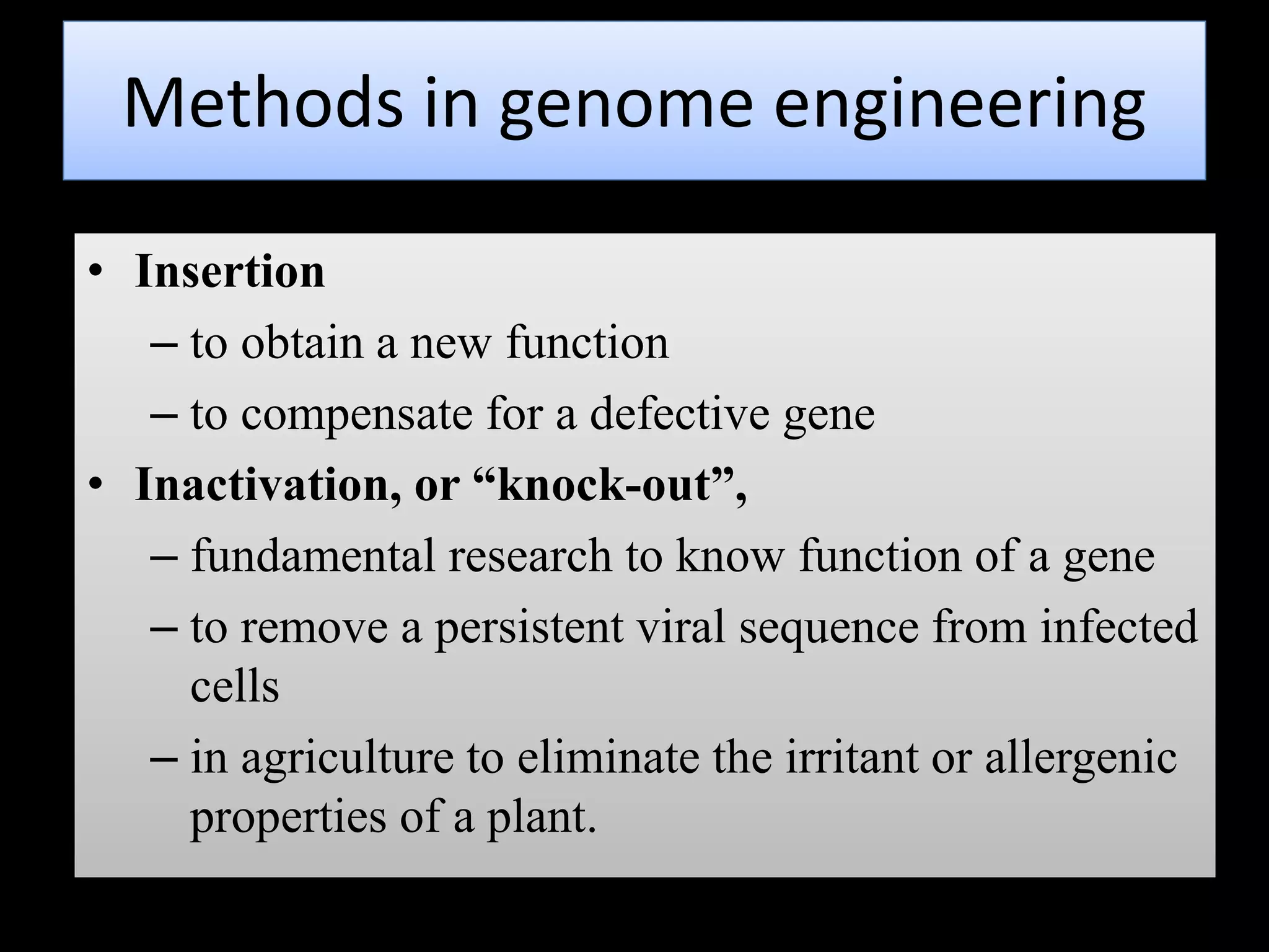 Genome editing | PPTX