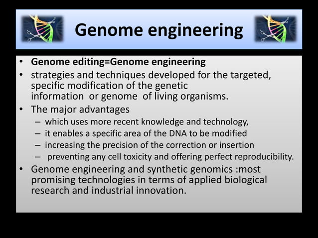 Genome editing | PPTX