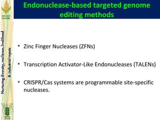 Genome editing with engineered nucleases | PPT | Programming Languages ...