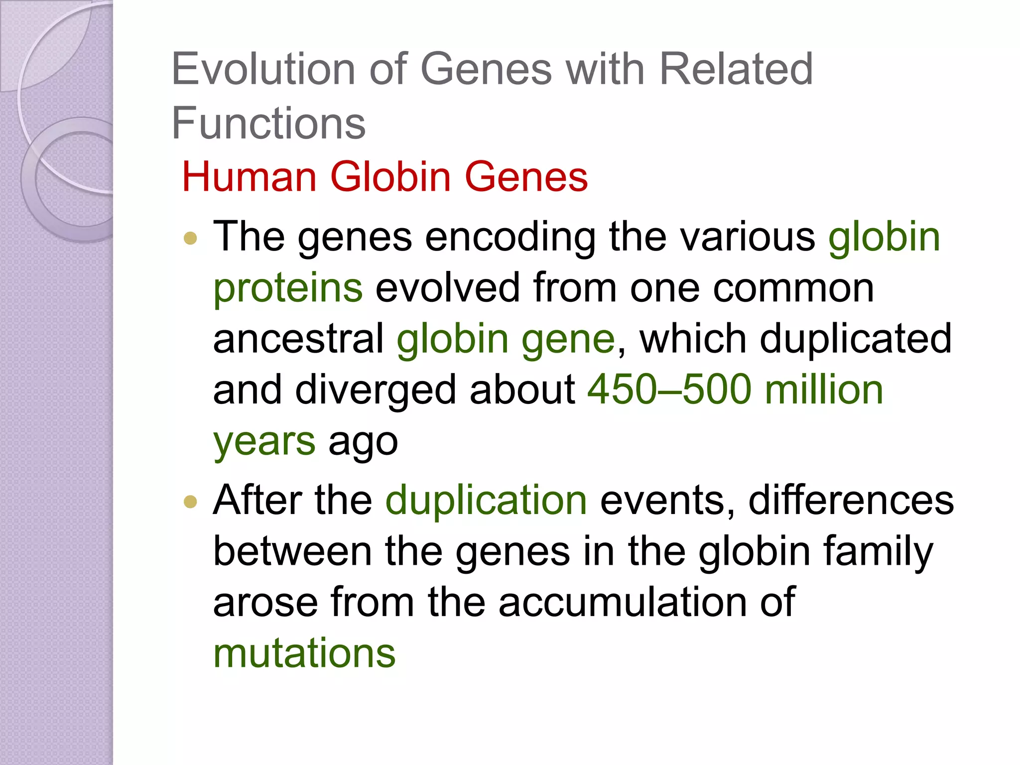 Genome evolution | PPTX