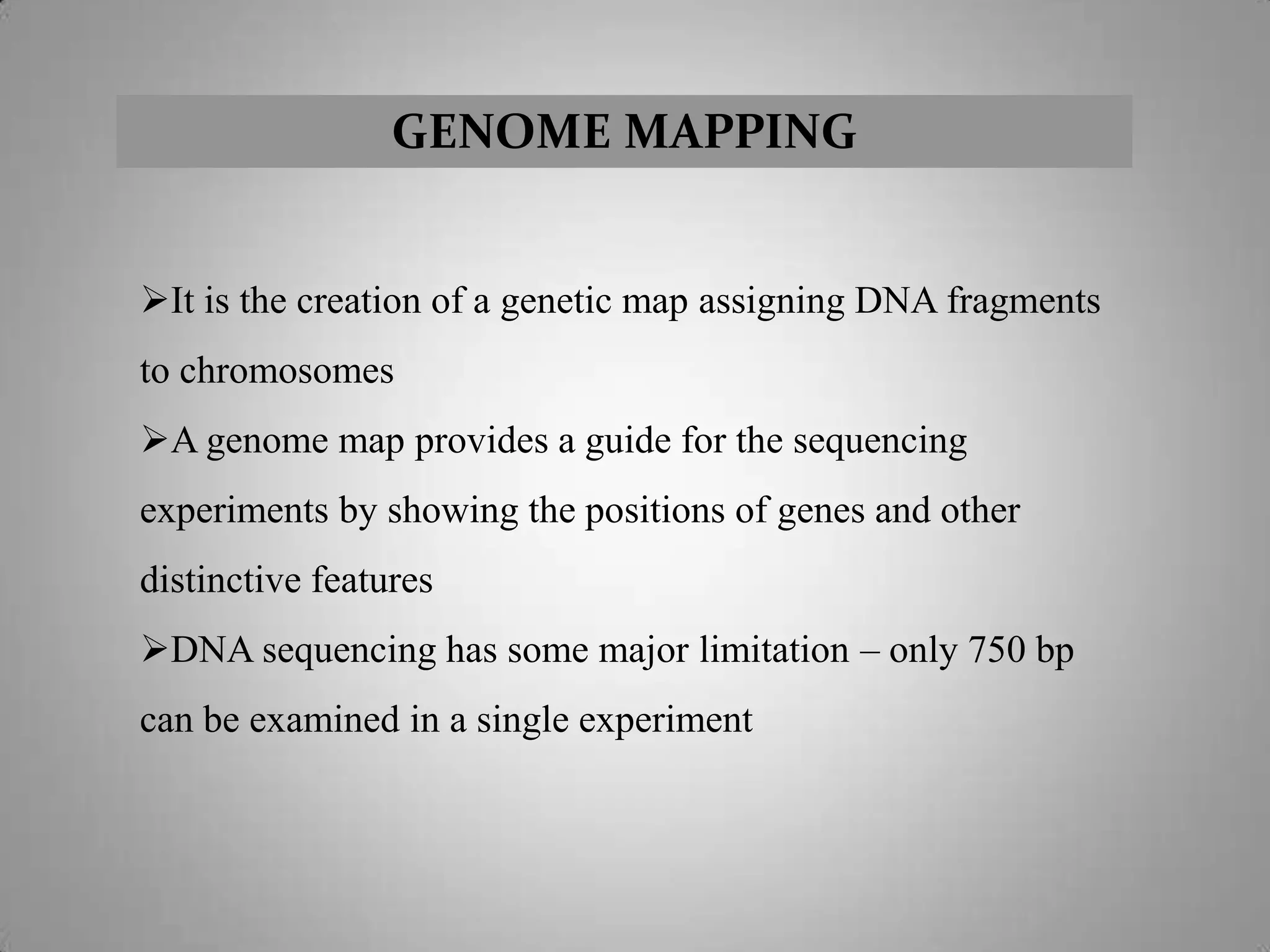 Genome mapping | PPTX