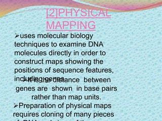 Genetic and Physical map of Genome | PPTX