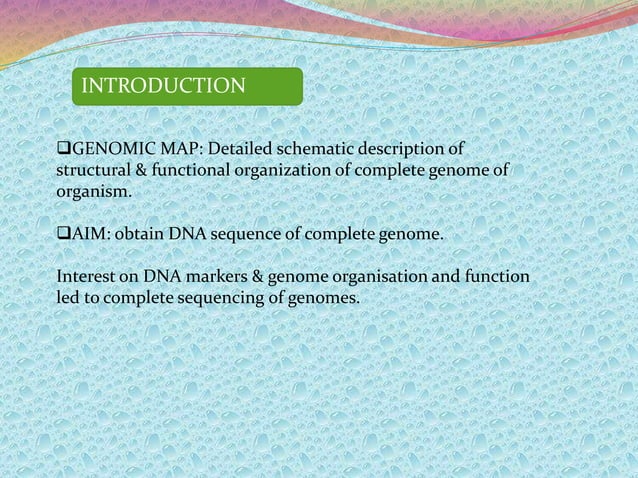 Genetic and Physical map of Genome | PPTX
