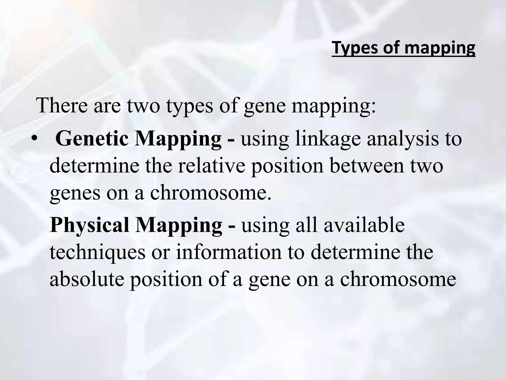 Genome mapping | PPT
