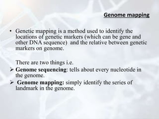Genome mapping | PPTX | Genetics | Science