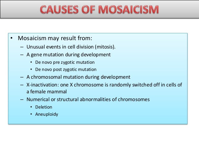 Genome mosaicism