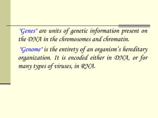 Genome organisation | PPT
