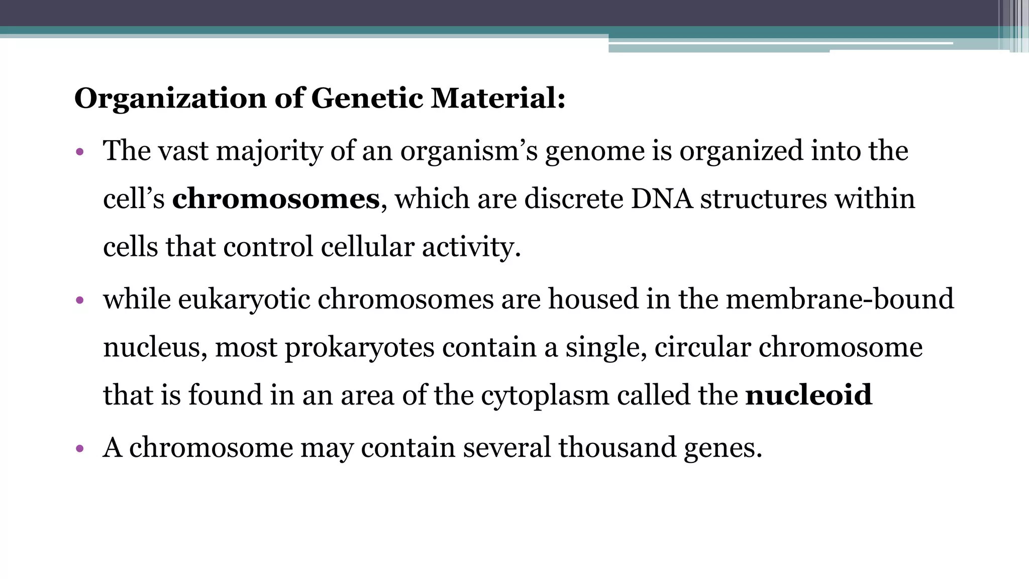 Genome organisation | PPTX