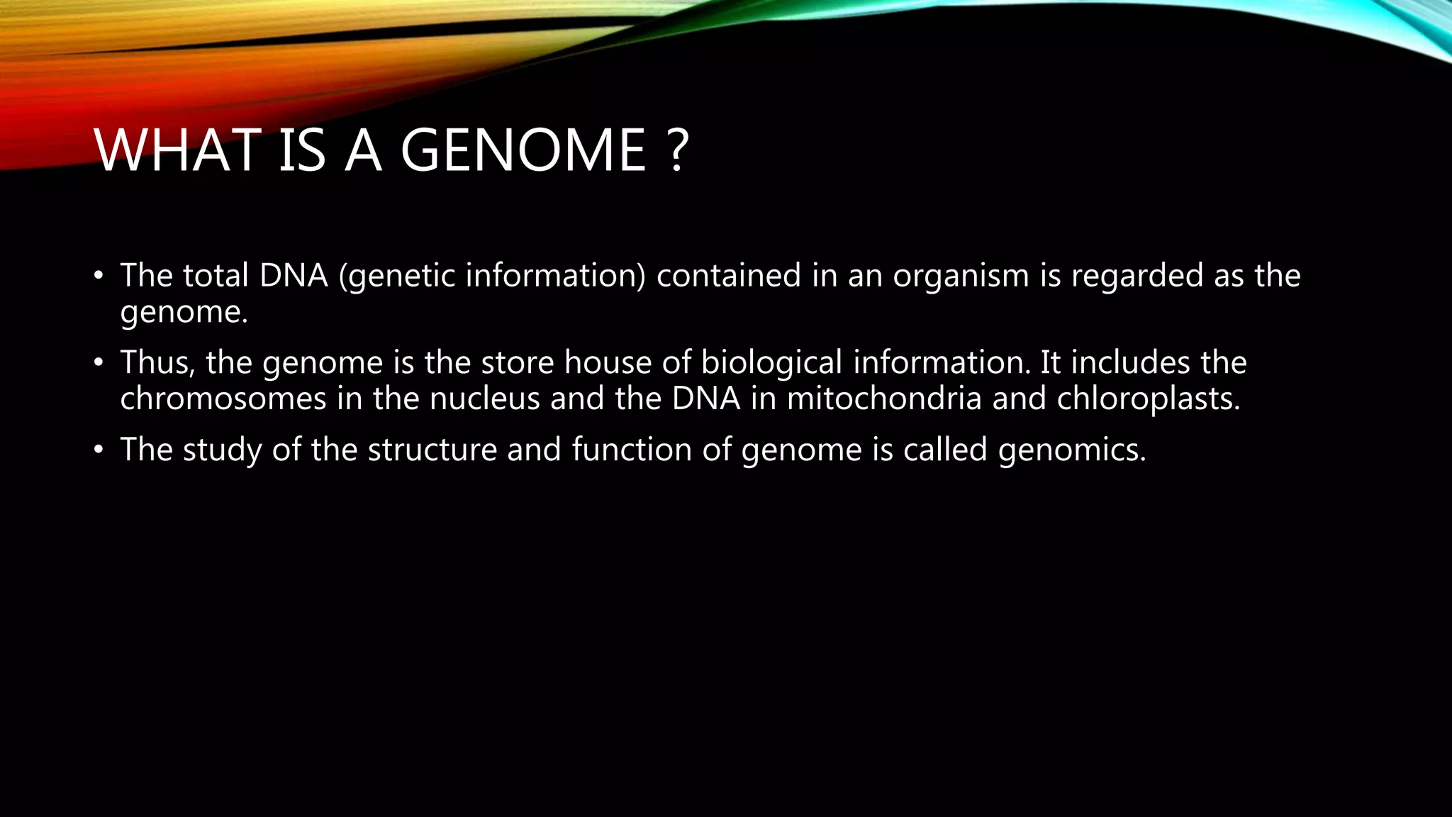 Genome organisation in prokaryotes and eukaryotes | PPTX
