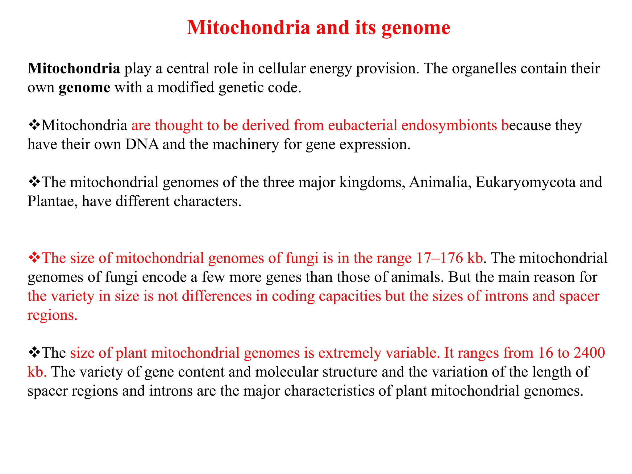 Genome organisation of Mitochondria.pptx