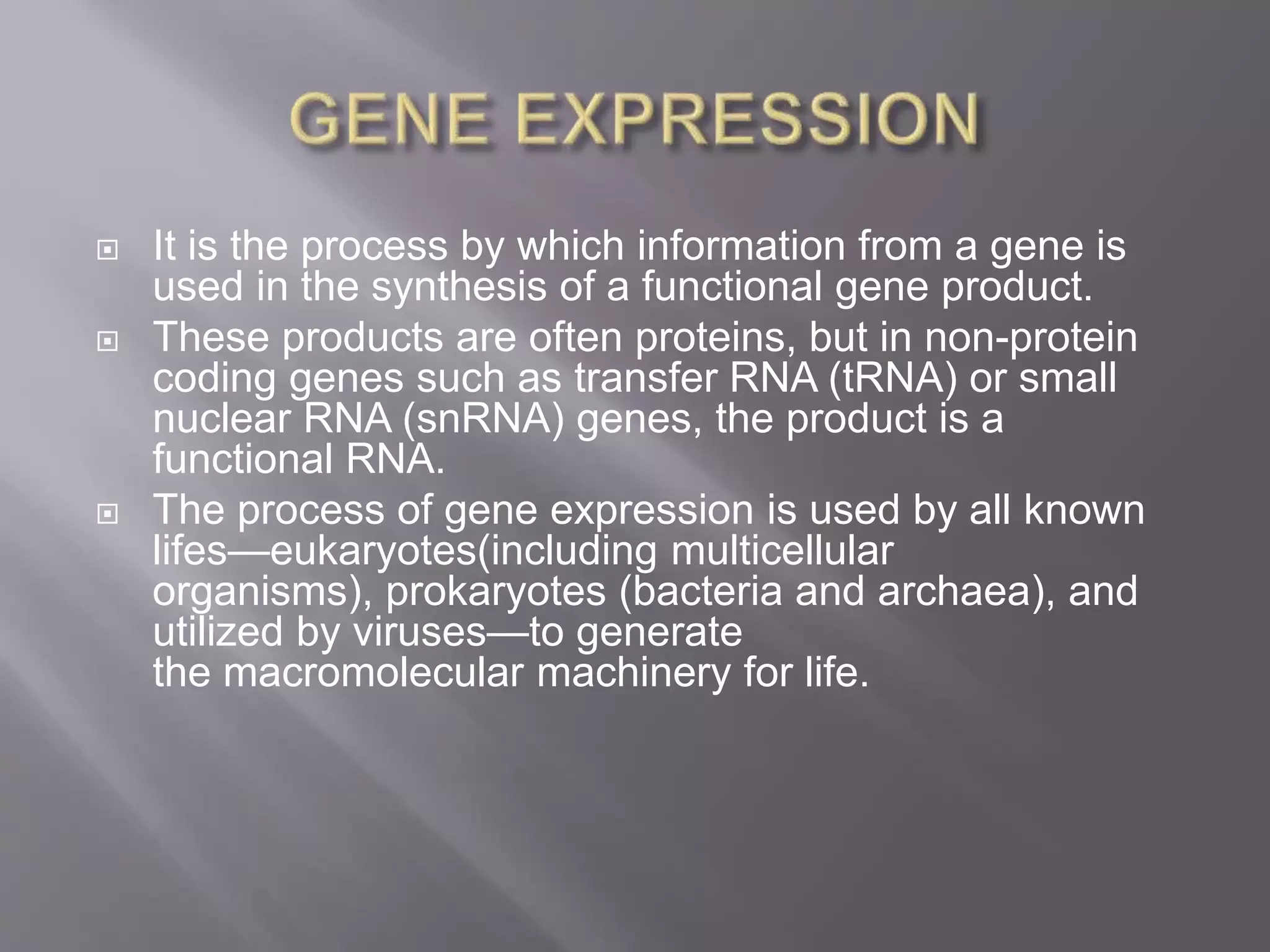 Genome organization ,gene expression sand regulation | PPTX | Biological Sciences | Science