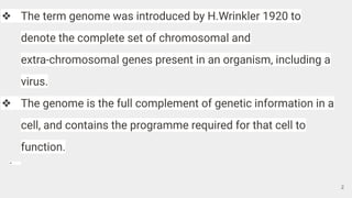 Genome organization | PPT