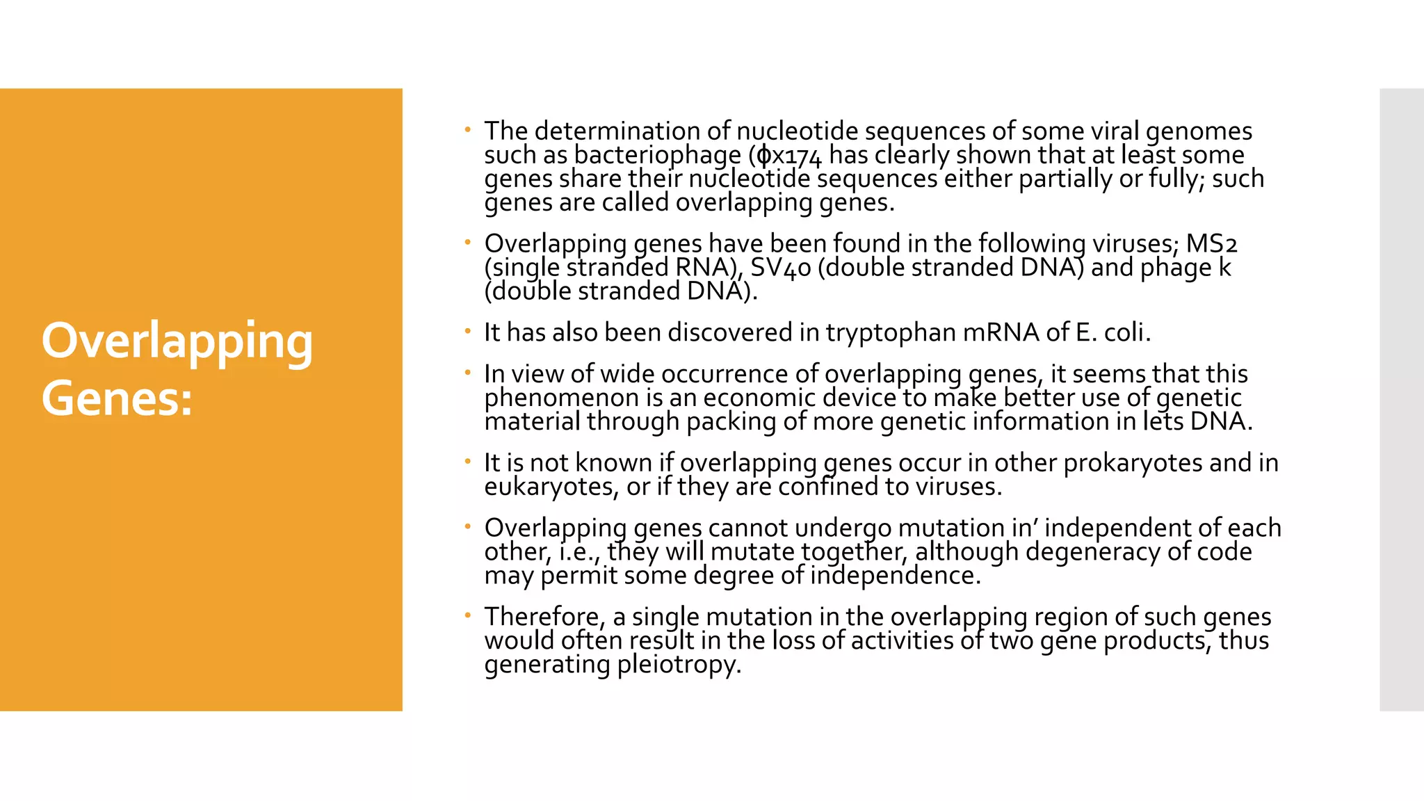 Genome organization | PDF