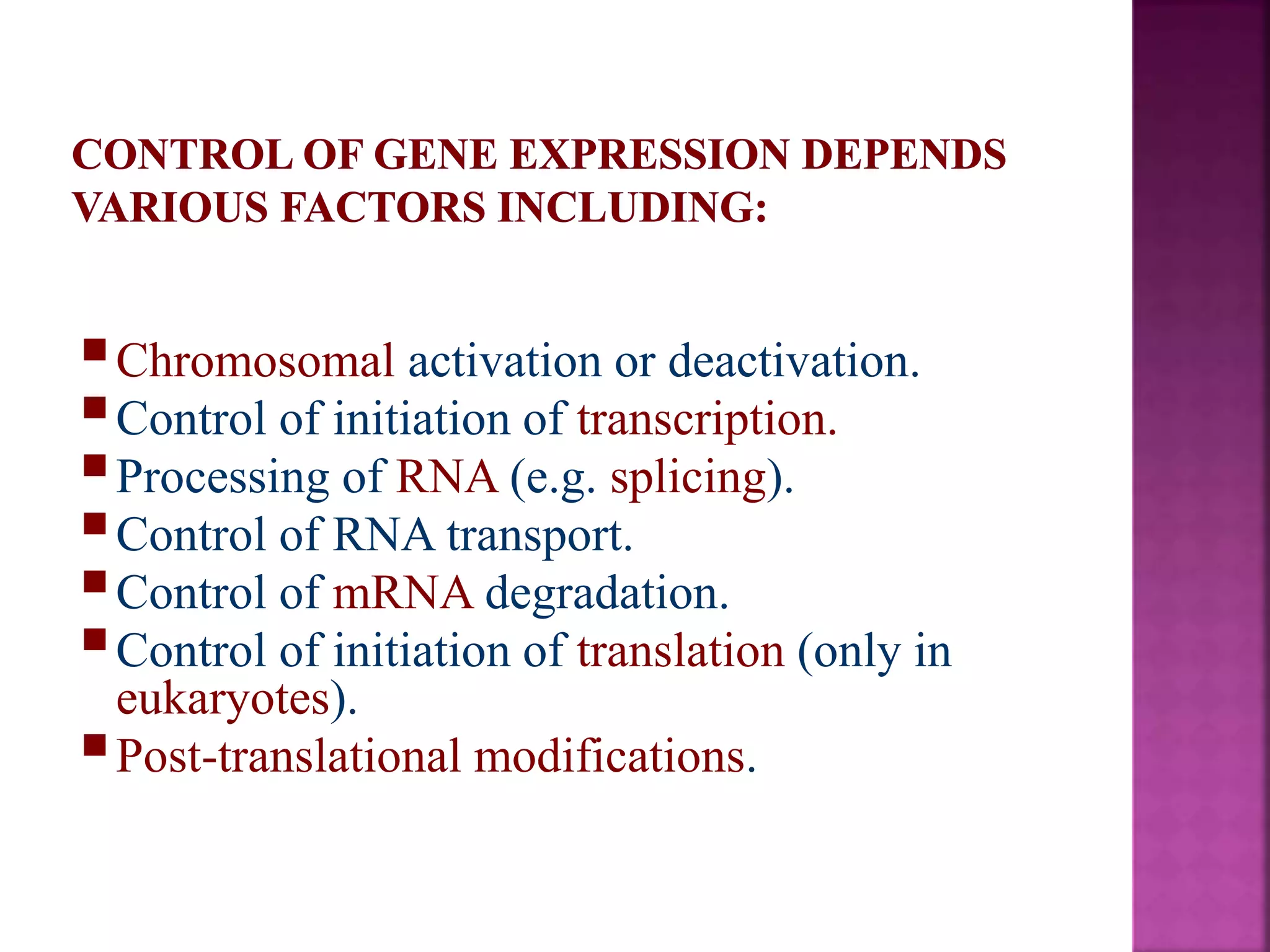 Genome organization and gene expression and its regulation | PPTX