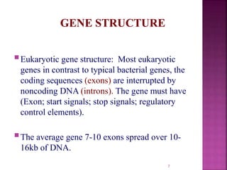 Genome organization and gene expression and its regulation | PPTX