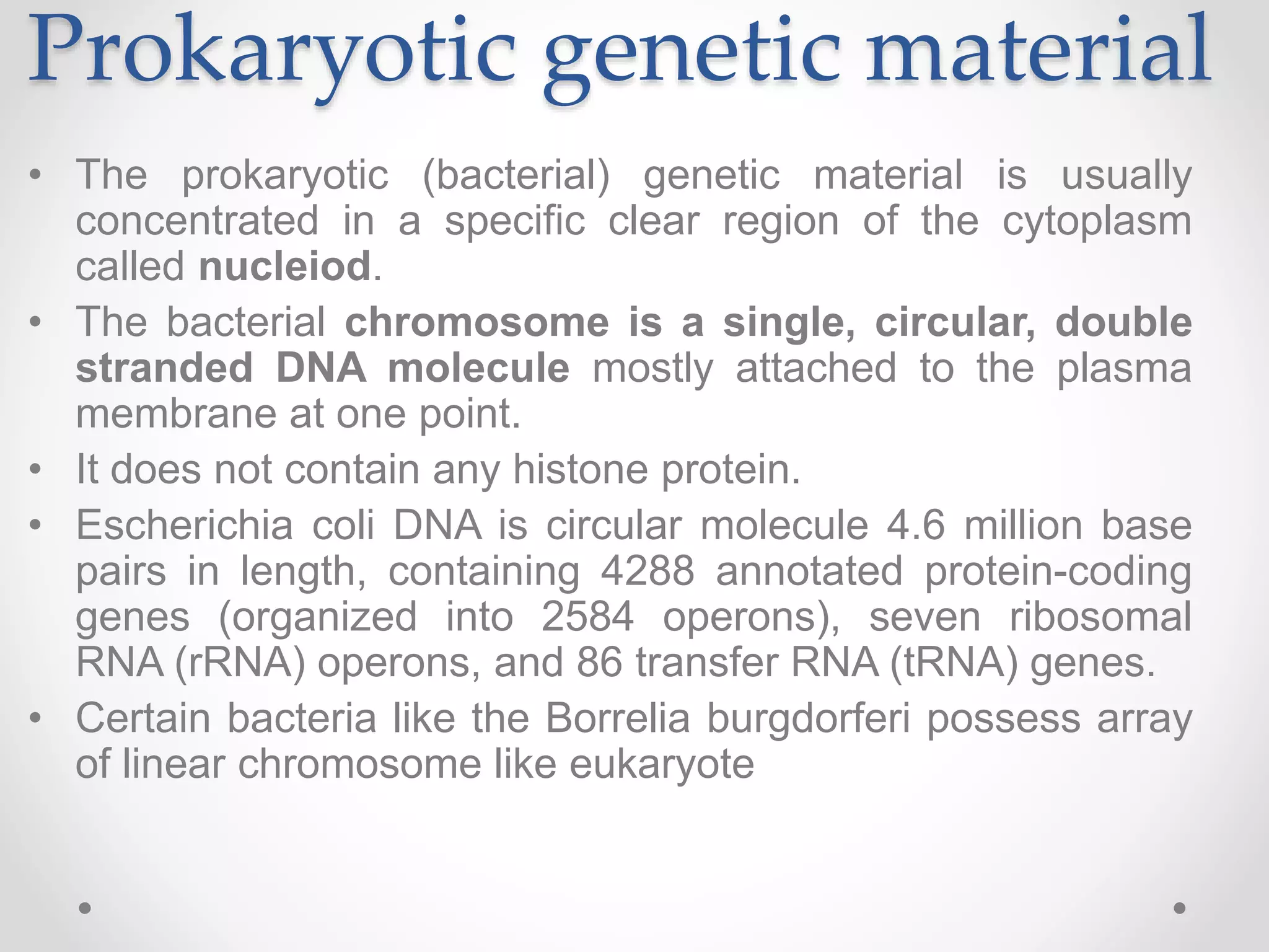 Genome organization of prokaryotes and eukaryotes | PPTX