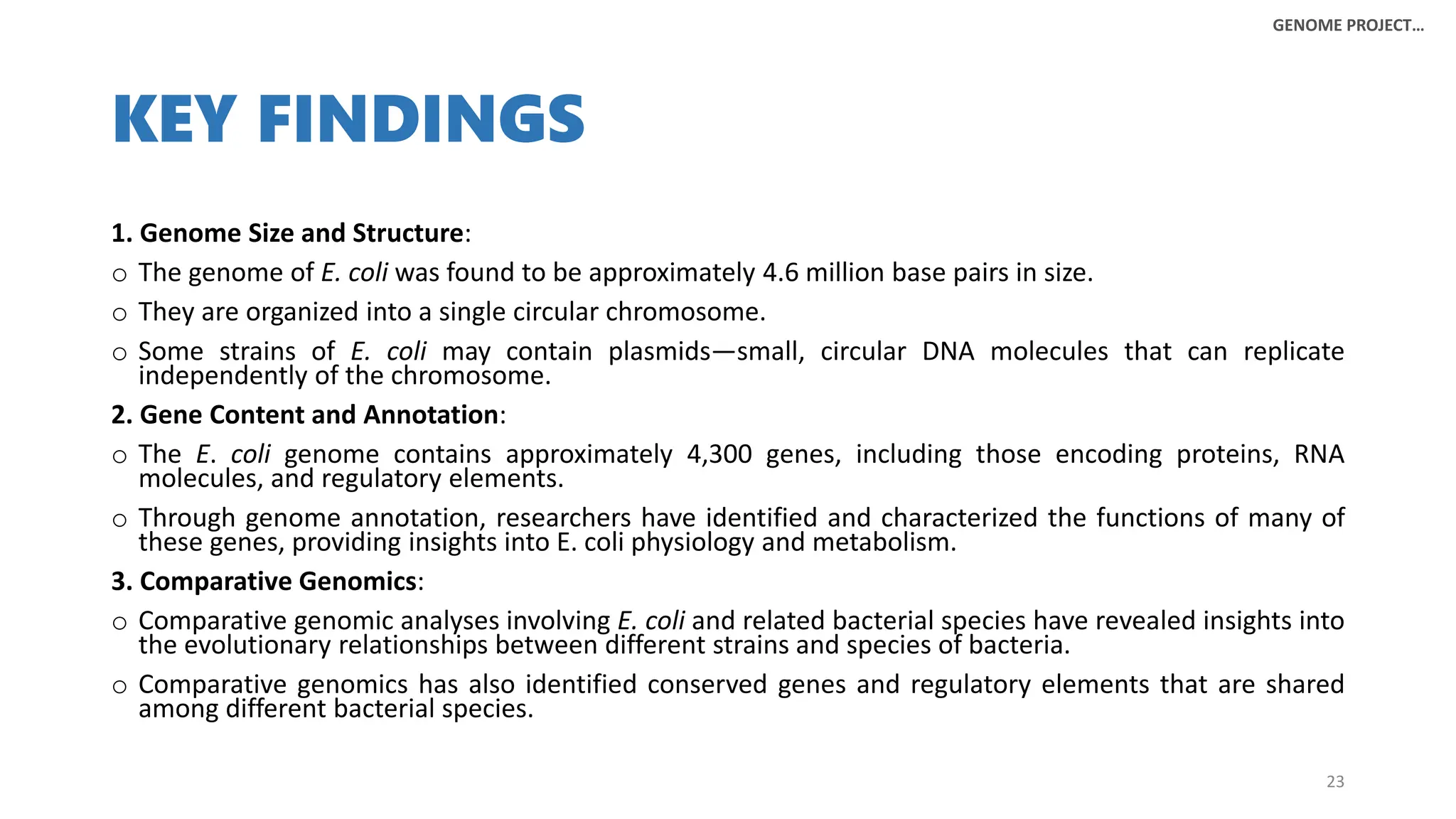 Genome Projects : Human, Rice,Wheat,E coli and Arabidopsis. | PPTX