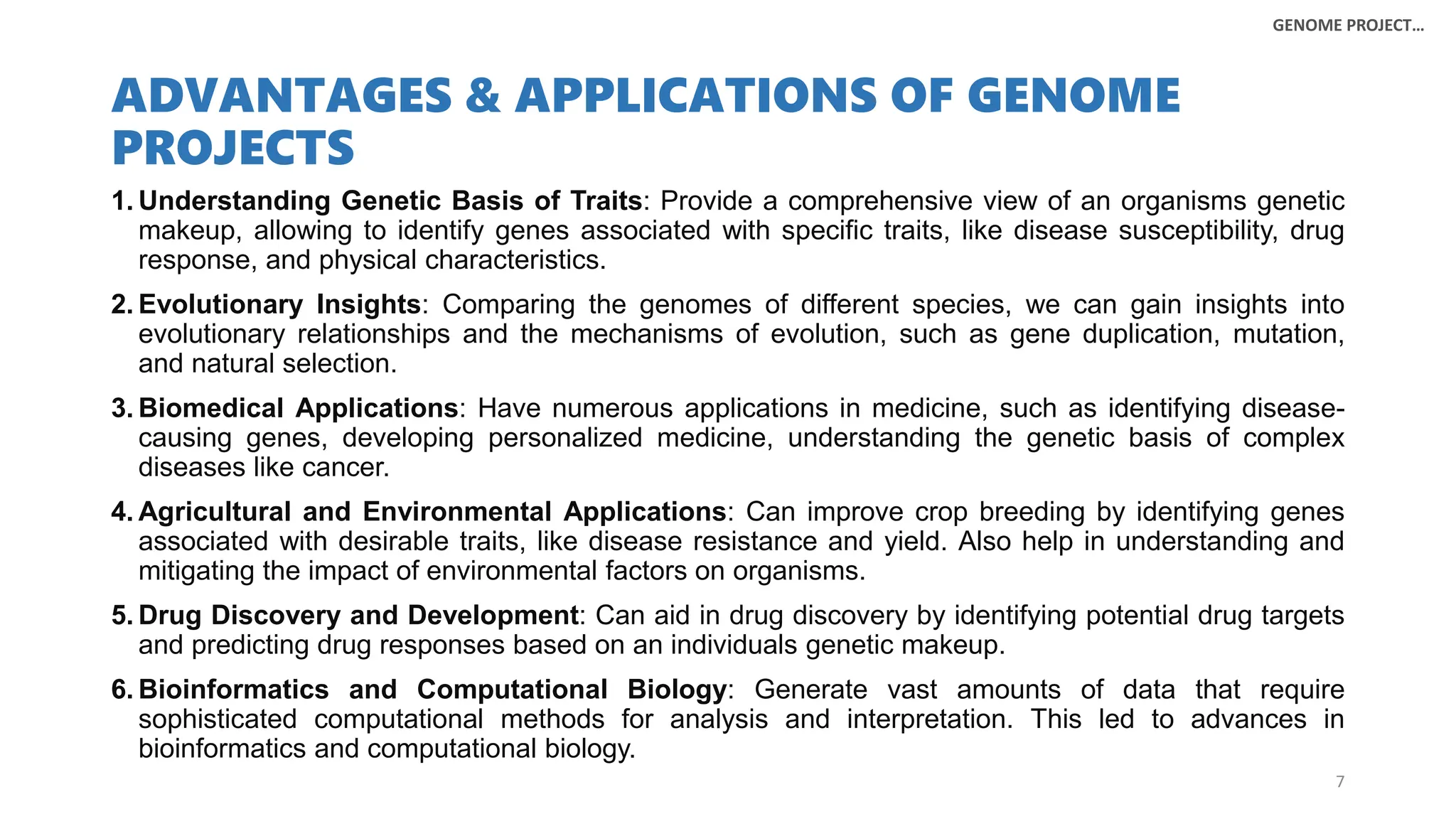 Genome Projects : Human, Rice,Wheat,E coli and Arabidopsis. | PPTX