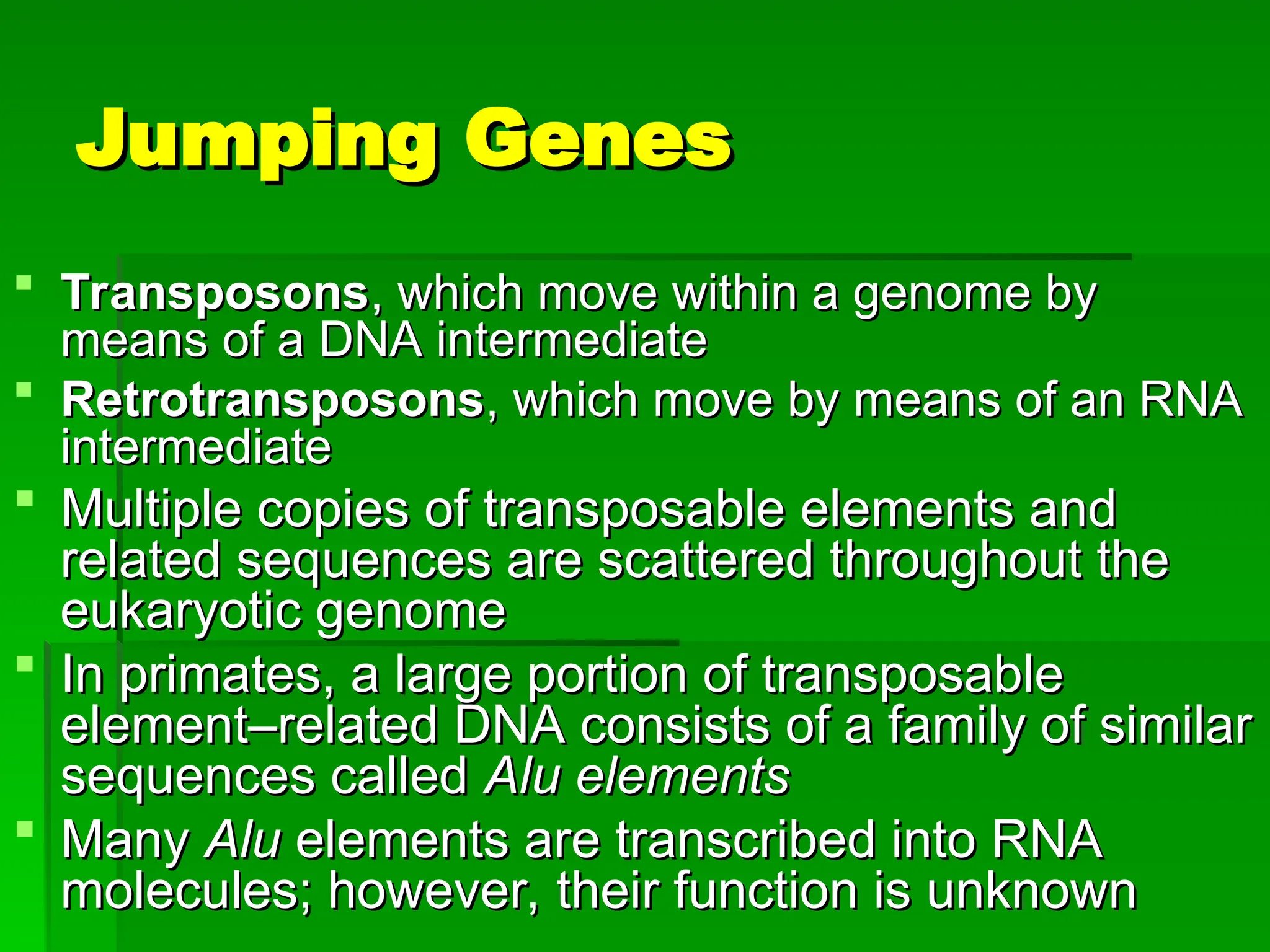 Genomes and Their Evolution detailed explanation | PPT