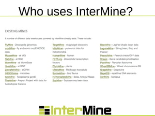 Genome science intermine | PPT