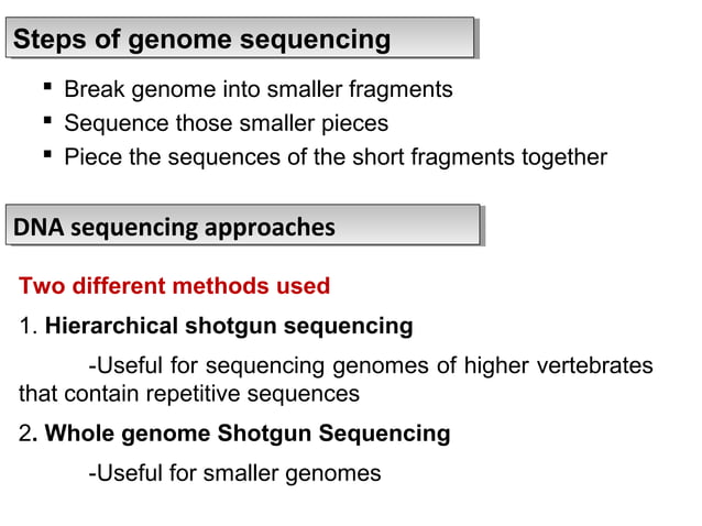 Genome sequencing | PPT