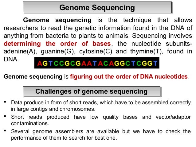Genome sequencing