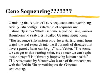 Genome sequencing | PPT