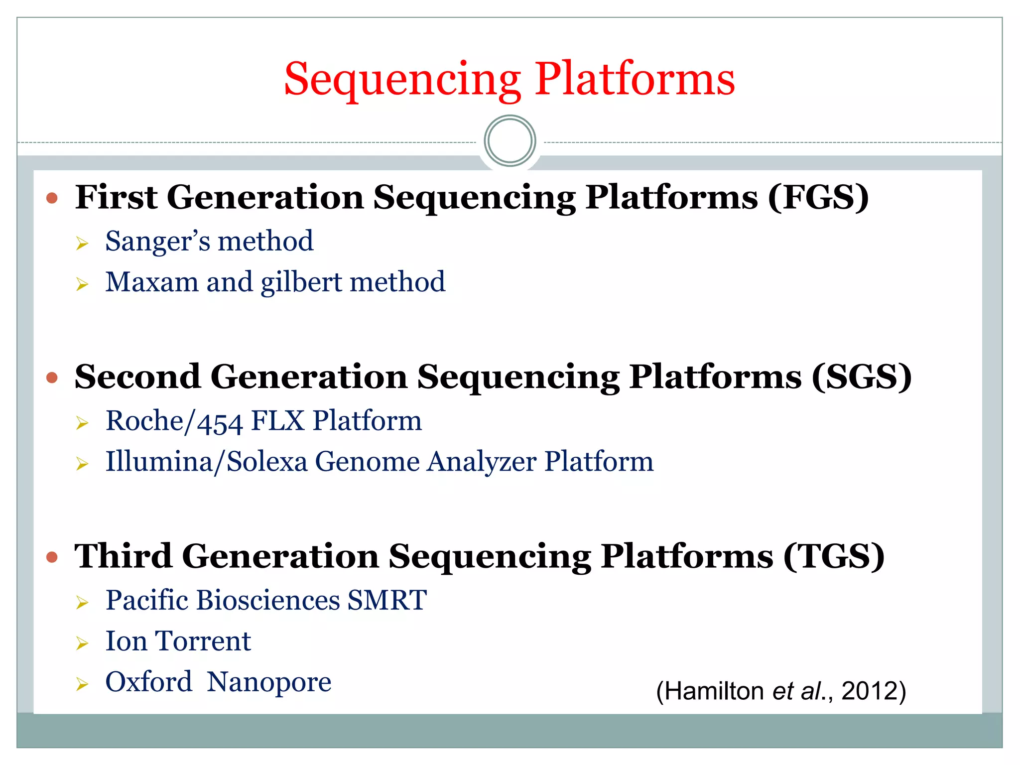 Genome sequencing in vegetable crops | PPTX