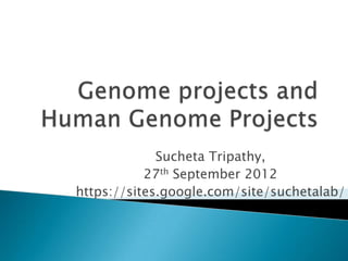 Genome sequencingprojects | PPT