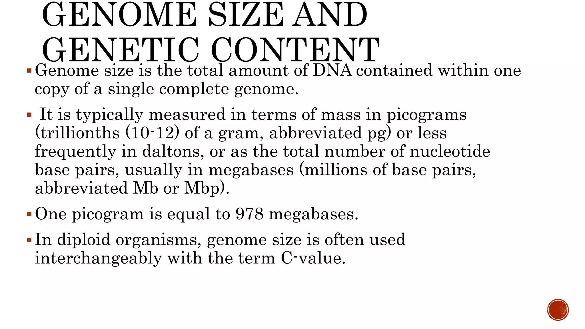 Genome size and complexity of eukaryotic genome.pptx