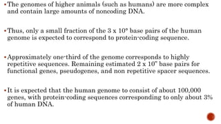 Genome size and complexity of eukaryotic genome.pptx