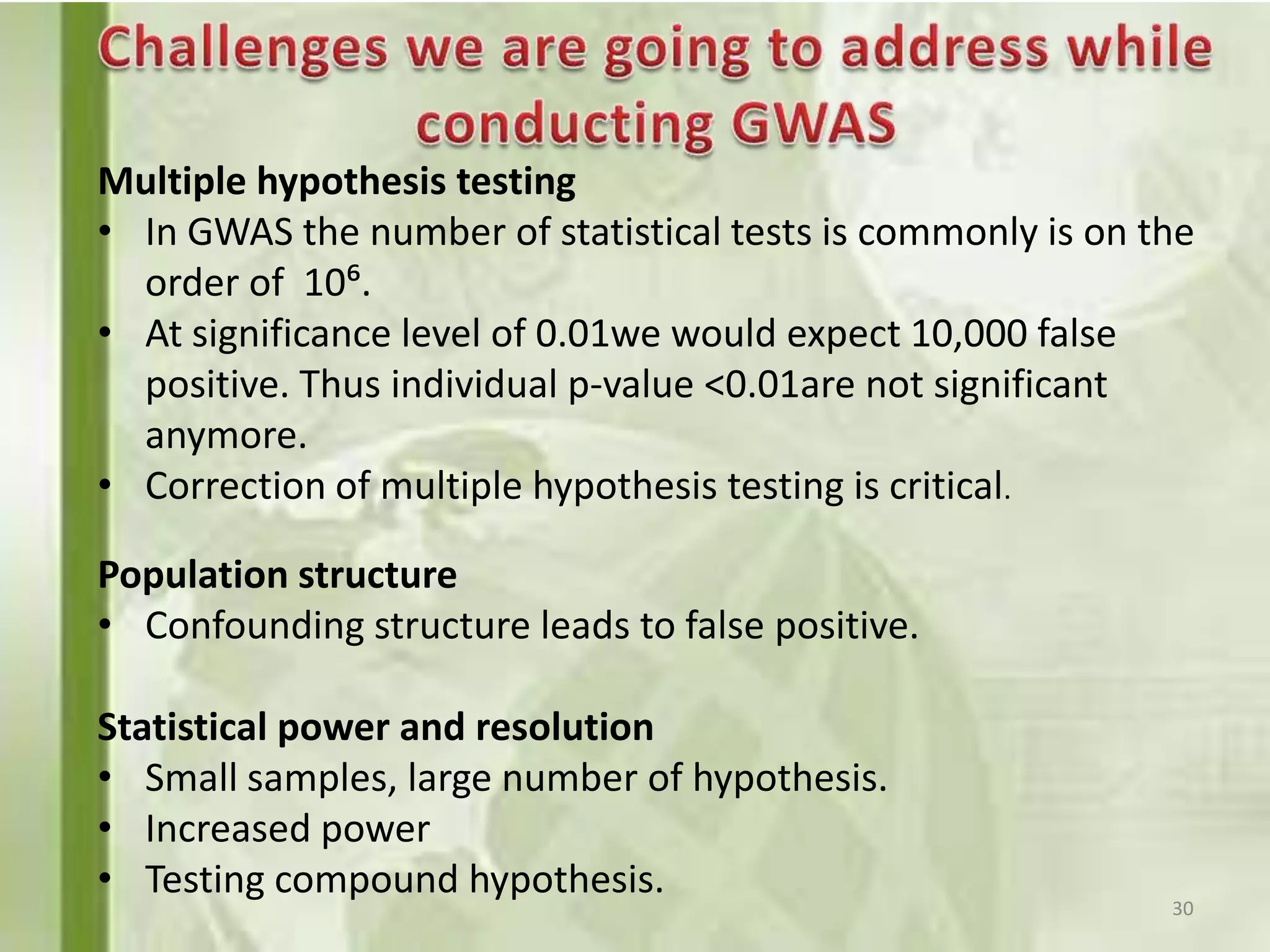 Genome wide association studies seminar | PPTX