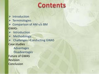 Genome wide association studies seminar | PPTX